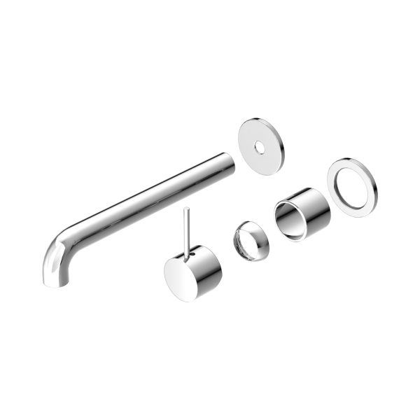 Mecca Wall Basin/Bath Mixer Separate Back Plate Handle Up 260mm Trim ...